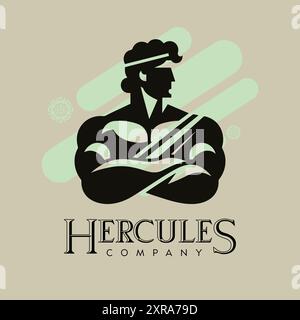 Hercules Company - Vector Flat Logo Illustration Stock Vector Image ...