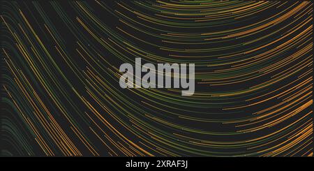 Colorful Curving Lines, Scarcely Striped Pattern with Glowing Spots ...