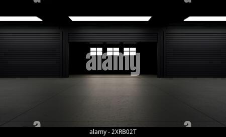 Modern Urban Parking Room. A Sleek 3D Illustration Showcasing ...