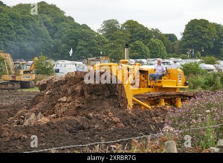 Large D9 Caterpillar bulldozer at the Cromford Steam Rally, Derbyshire ...