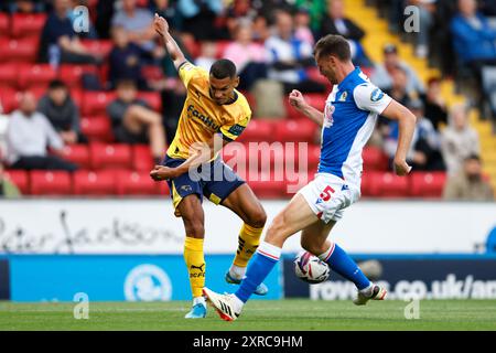 Derby County's Kayden Jackson (left) and Blackburn Rovers' Dominic Hyam ...