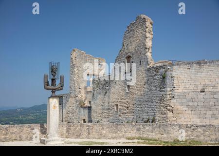 Provence, France, Lacoste, castle ruins, work of art Stock Photo - Alamy