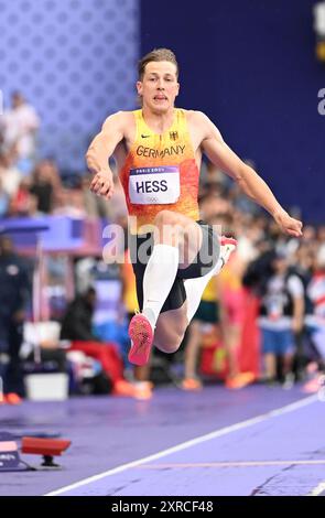 Max Hess of Germany competes during Men's Triple Jump Final of the ...