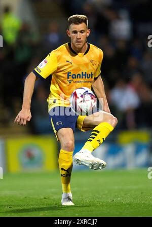 Callum Elder of Derby County in action. EFL Skybet championship match ...