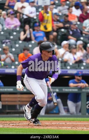Colorado Rockies third baseman Aaron Schunk (30) warms up before a ...