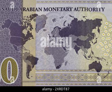 Saudi Arabia 20 riyal commemorative banknote released in 2020 to ...