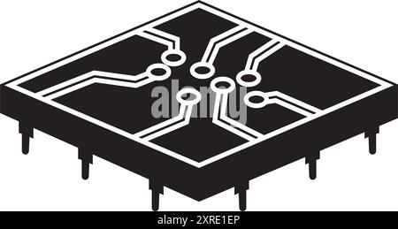 Circuit board icon element design Stock Vector Image & Art - Alamy