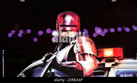 ROBOCOP 1987 Orion Pictures film with Peter Weller as the cyborg ...