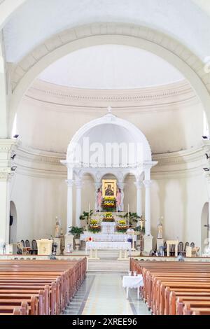 Altar and interior of the Our Mother of Perpetual Help Parish Redemptorist Church in Cebu City ...