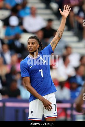 PARIS, FRANCE - AUGUST 09: Michael Olise of of Team France looks on ...