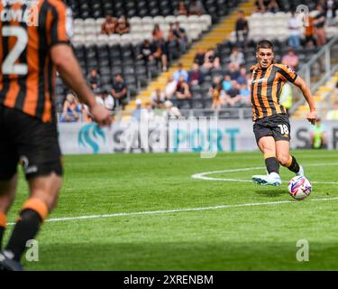 Lewie Coyle #2 of Hull City passes the ball Stock Photo - Alamy