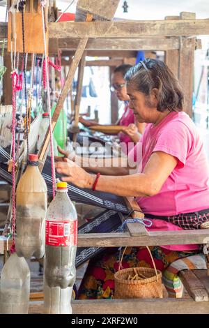 traditional cloth weaving at the cultural center in Tamale in the ...