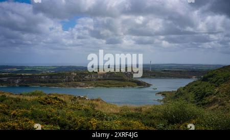 China Clay Slag Slurry Heaps at Blackpool Pit nr St Austell Cornwall ...