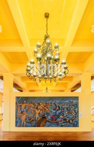 The Battle of Mactan mural painiting by Elmer Borlongan at the National ...