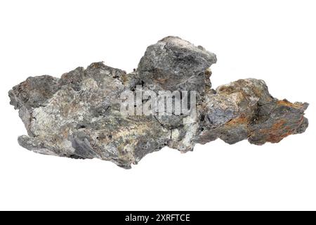 native lead from Lautenthal, Harz, Germany isolated on white background ...