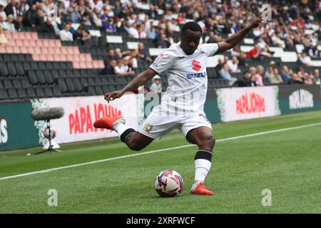 Milton Keynes Dons' Aaron Nemane during the Emirates FA Cup first round ...