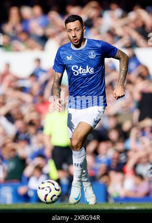 Dwight McNeil of Everton with the ball during the Premier League match ...