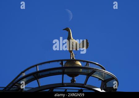 General View with moon during the Top 14 match between Montpellier and ...