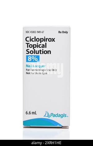 Ciclopirox topical solution nail lacquer, used to treat fungal ...
