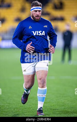 Wellington, New Zealand, 10 August, 2024. Eduardo Bello, Tomas Lavinini ...