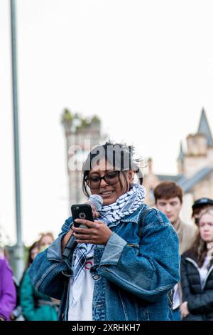 Paisley Watermill Anti Racism Rally august 9th 2024 Stock Photo - Alamy