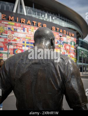Statue of Thierry Henry at Emirates Stadium, home to Arsenal Football ...