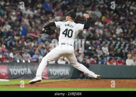 Atlanta Braves pitcher Tyler Kinley delivers in the ninth inning of a ...