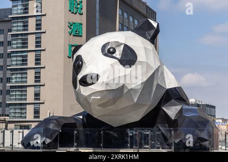 The Giant Panda clinging onto the IFS Mall building in Chengdu is one ...