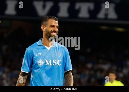 Leonardo Spinazzola of SSC Napoli in action during the Serie A Enelive ...