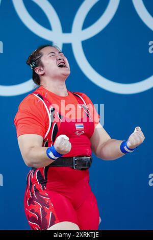 Paris, France. 11th Aug, 2024. Paris 2024 Olympic Games. Weightlifting ...
