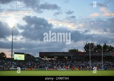 Wakefield, England - 9th August 2024 -East Stand. Rugby League Betfred ...