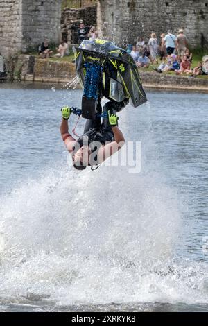 Nitro Jet Ski display at Motors by the moat event at Leeds Castle Kent ...