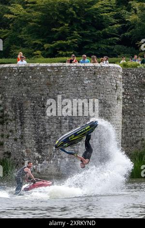 Nitro Jet Ski display at Motors by the moat event at Leeds Castle Kent ...