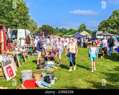 Local village brocante / car boot sale - central France Stock Photo - Alamy