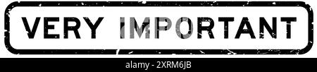 Grunge black importance word rubber seal stamp on white background ...