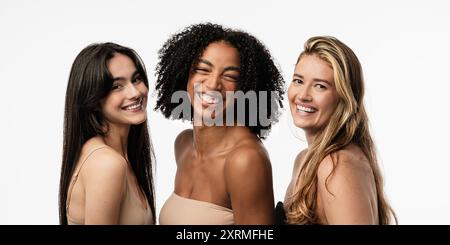 Female models of various ages celebrating their natural bodies in a ...
