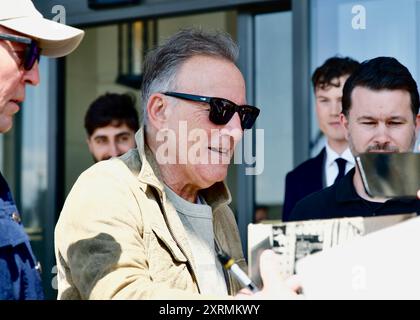 STOCKHOLM, SWEDEN JULY 26, 2024: Bruce Springsteen writing autographs ...