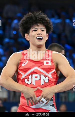 KIYOOKA Kotaro (JPN) Japan vs AMOUZADKHALILI Rahman (IRI), Wrestling ...