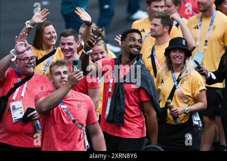 Athletes from Germany during the closing ceremony of the 2026 Winter ...