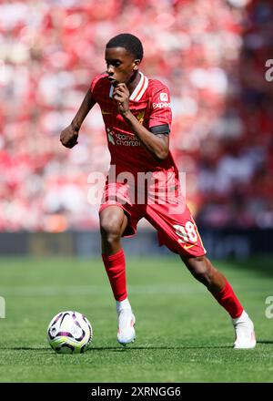 Liverpool's Trey Nyoni during the pre-season friendly match at Anfield ...