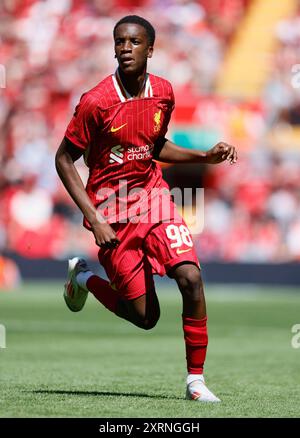 Liverpool's Trey Nyoni during the pre-season friendly match at Anfield ...