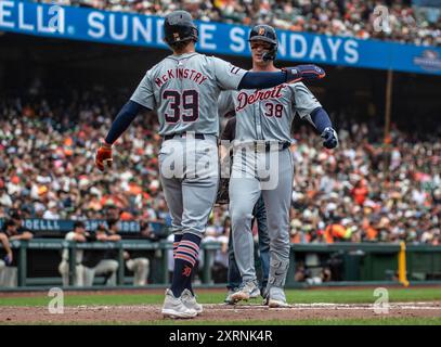 Detroit Tigers' Dillon Dingler hits a solo home run during the first ...