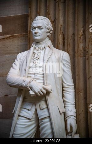 The Alexander Hamilton statue in Washington, D.C., honors one of the ...