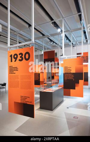 Interior Bauhaus Museum, dedicated to the German art academy with ...
