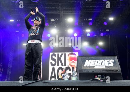 Ski Aggu live auf dem Heroes Festival 2024 auf der Expo Plaza. Hannover ...