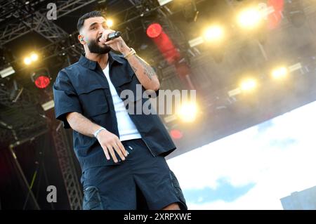 Samra live auf dem Heroes Festival 2024 auf der Expo Plaza. Hannover ...