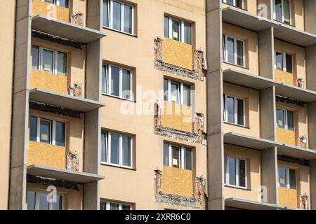 Reconstruction of balconies made in Ostrava Poruba with cut out walls ...