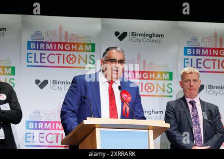 Labour MP Tahir Ali (left) retaining the Birmingham Hall Green and ...