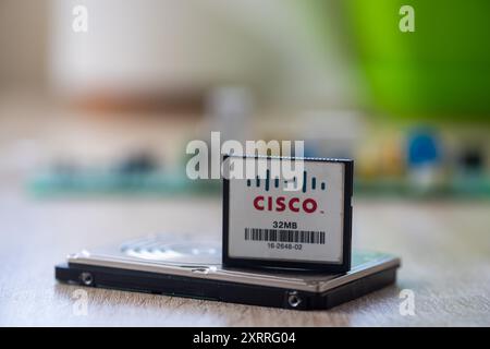 Timisoara, Romania - January 18, 2020: Close-up of a NXP TDA18271HDC2 ...