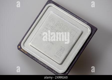 Timisoara, Romania - July 23, 2020: Close-up of a Cyrix 6x86L-PR200+GP ...